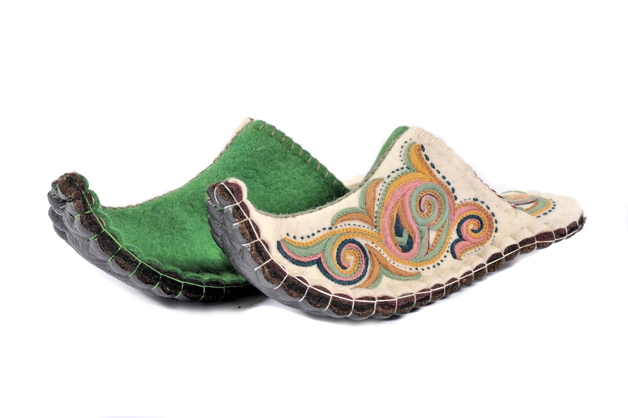 Felted Slippers Aladdin. Wool Slippers, Home Shoes, Indoor Slippers ...